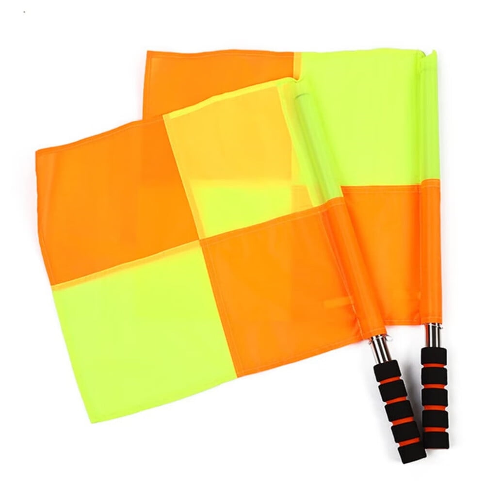 Soccer Side Referrer Equipment Linesman Offside Flags - 2 pcs (Big ...