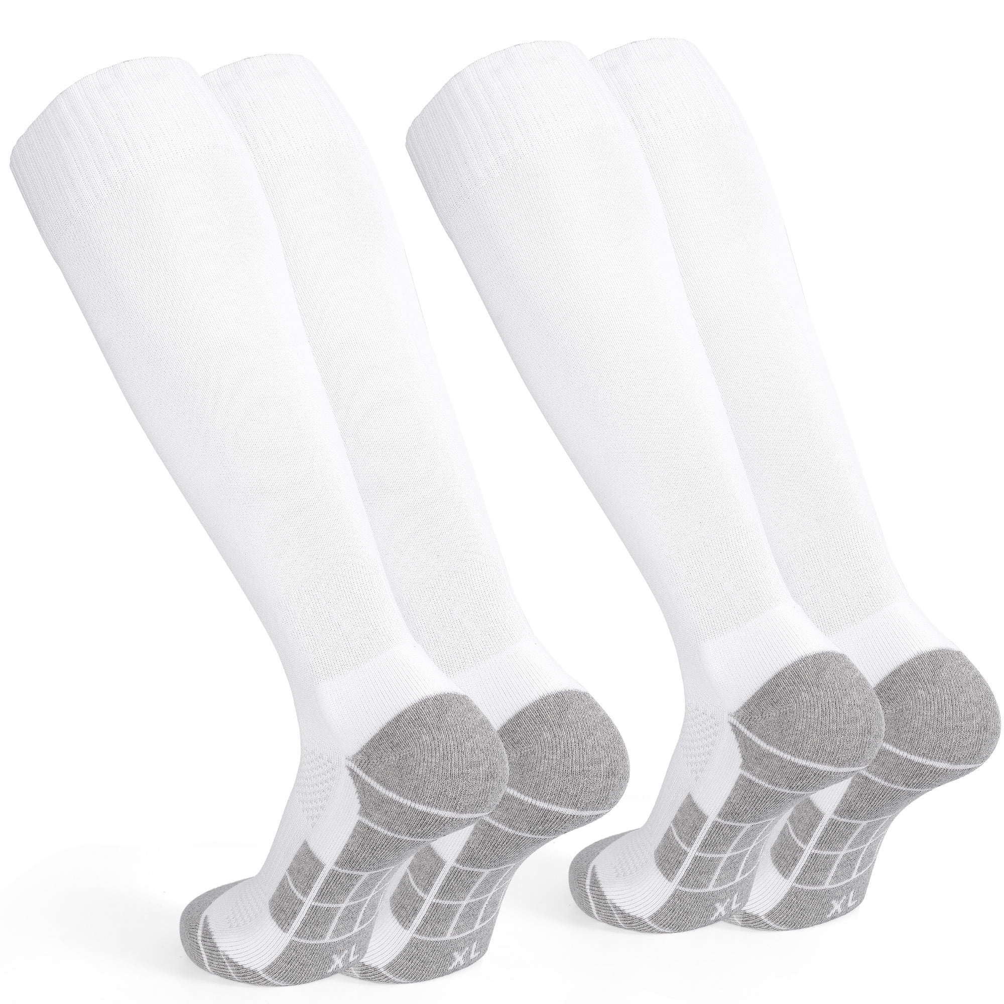 Soccer Socks 2 Pairs- Team Sports Baseball Football Socks Knee High ...