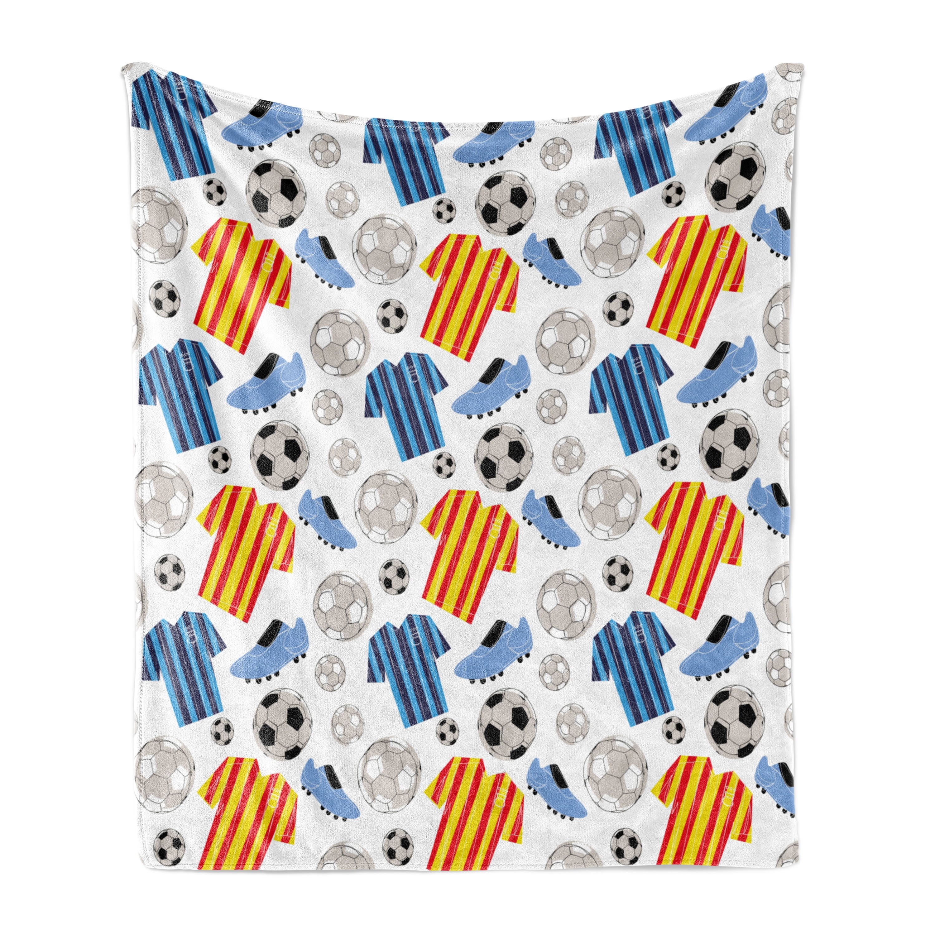Soccer Soft Flannel Fleece Blanket, Sports Clothes Professional Player ...