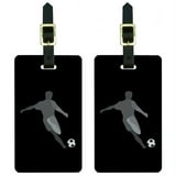 Soccer Sport Football Luggage Tags Suitcase Carry-On ID, Set of 2 ...