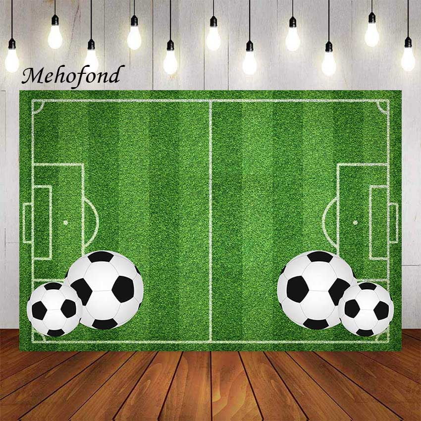 Soccer Sports Football Field Kids Boys Newborn Birthday Party r ...
