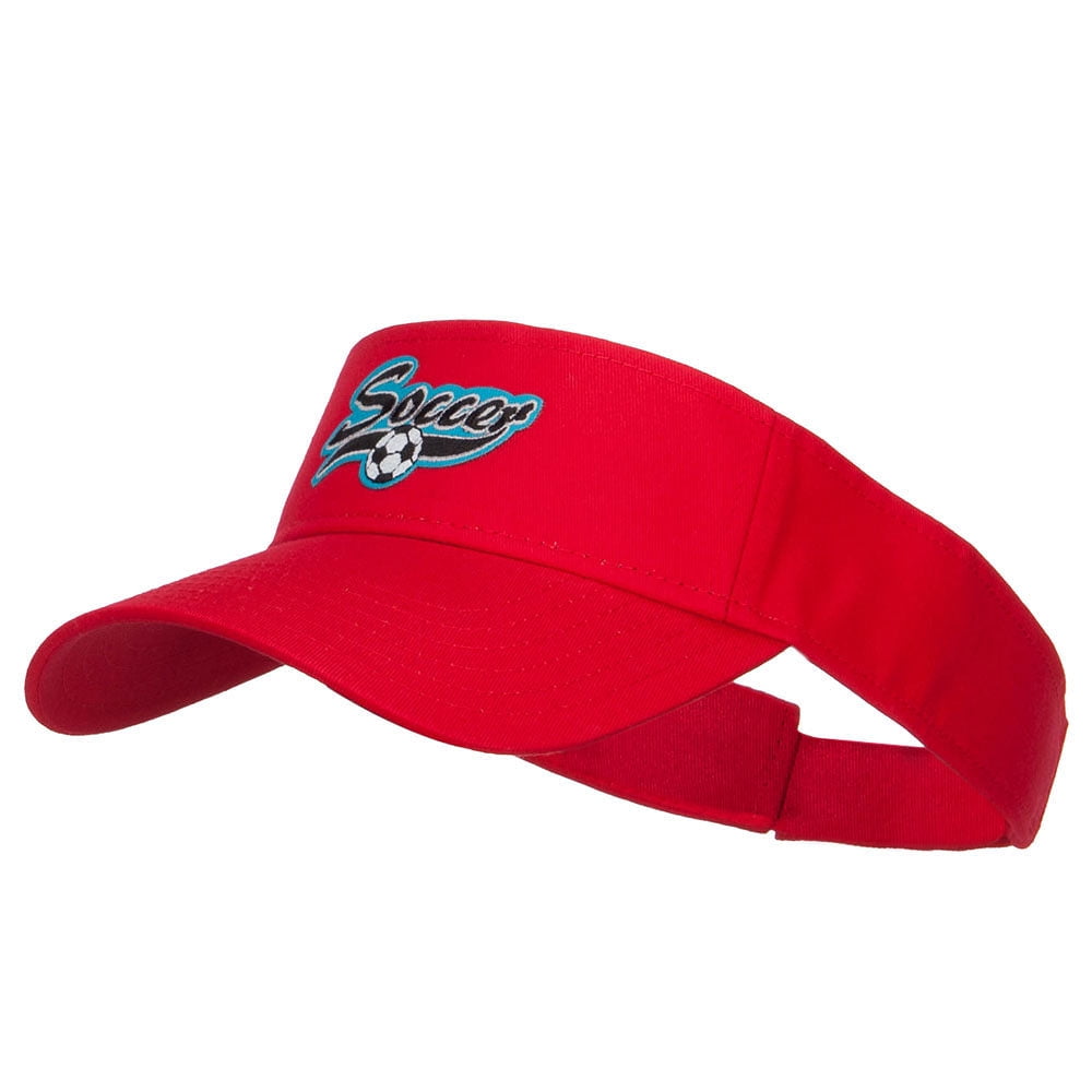 Soccer Sports Patched Sun Visor - Red OSFM - Walmart.com Soccer Sports Patched Sun Visor - Red OSFM - Walmart.com