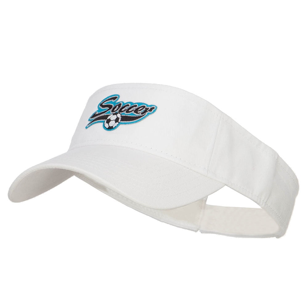 Soccer Sports Patched Sun Visor - White OSFM - Walmart.com Soccer Sports Patched Sun Visor - White OSFM - Walmart.com