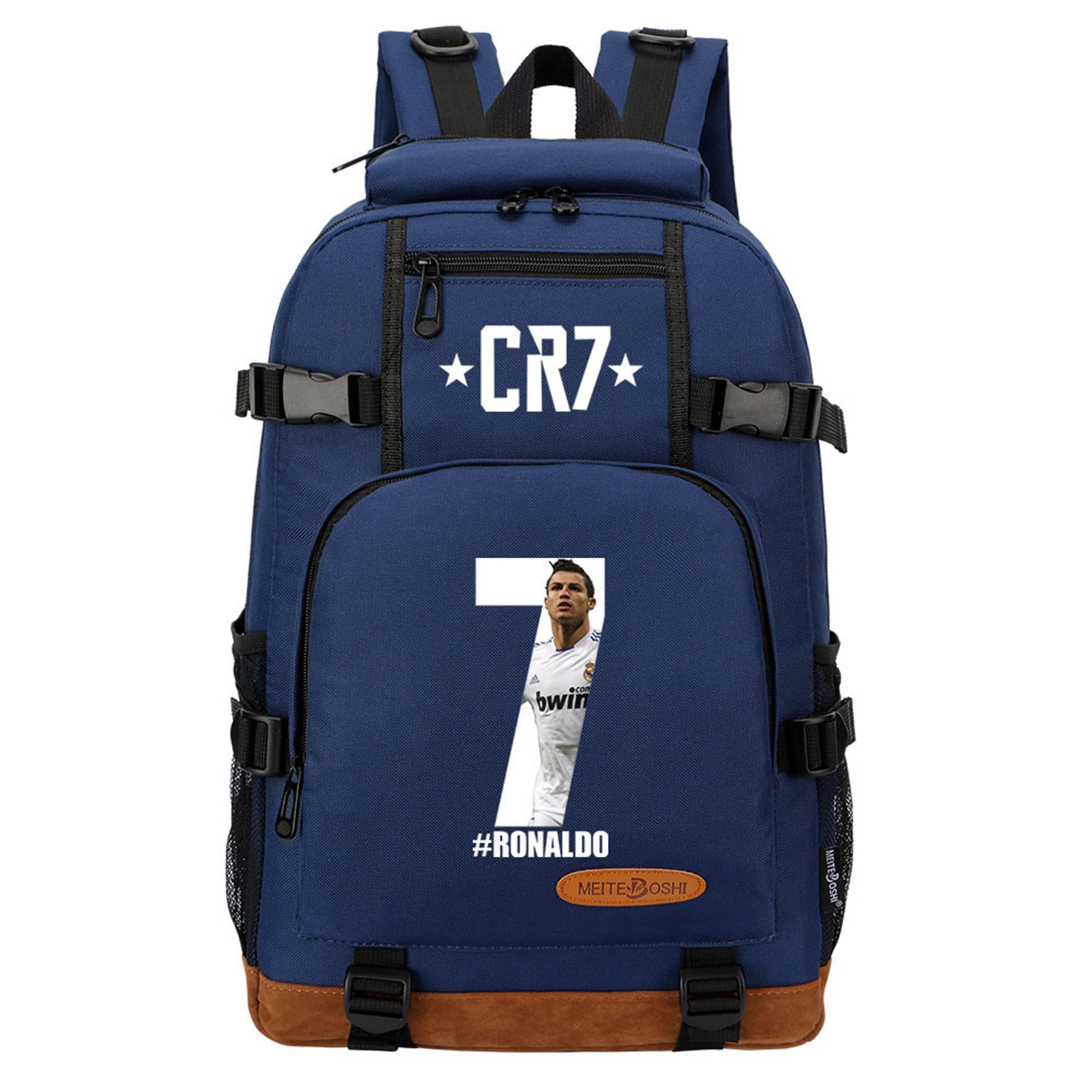 Soccer Star Cristiano Ronaldo Backpack-Students Back to School Bookbag ...