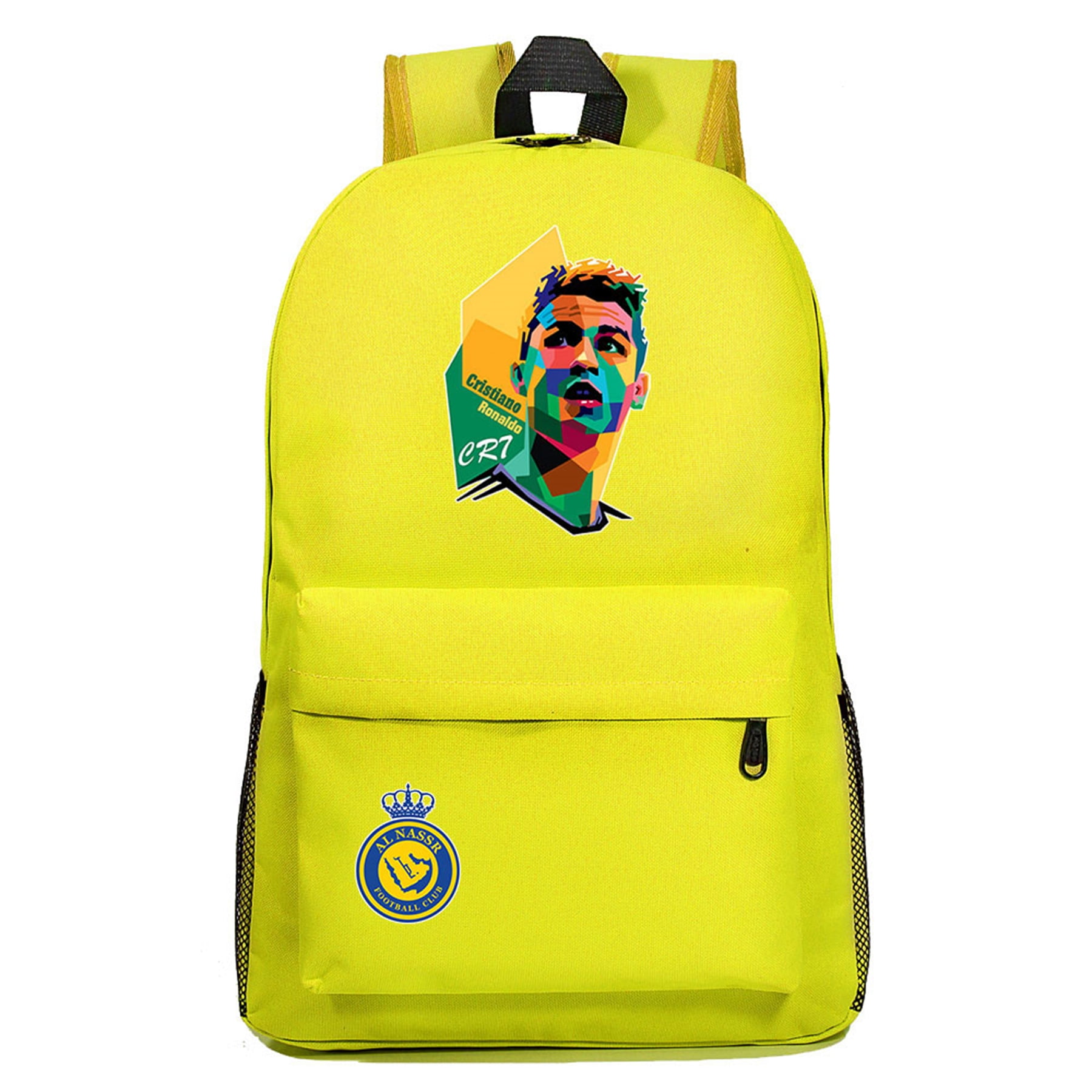 Soccer Star Cristiano Ronaldo Backpack-Students Waterproof Schoolbag ...