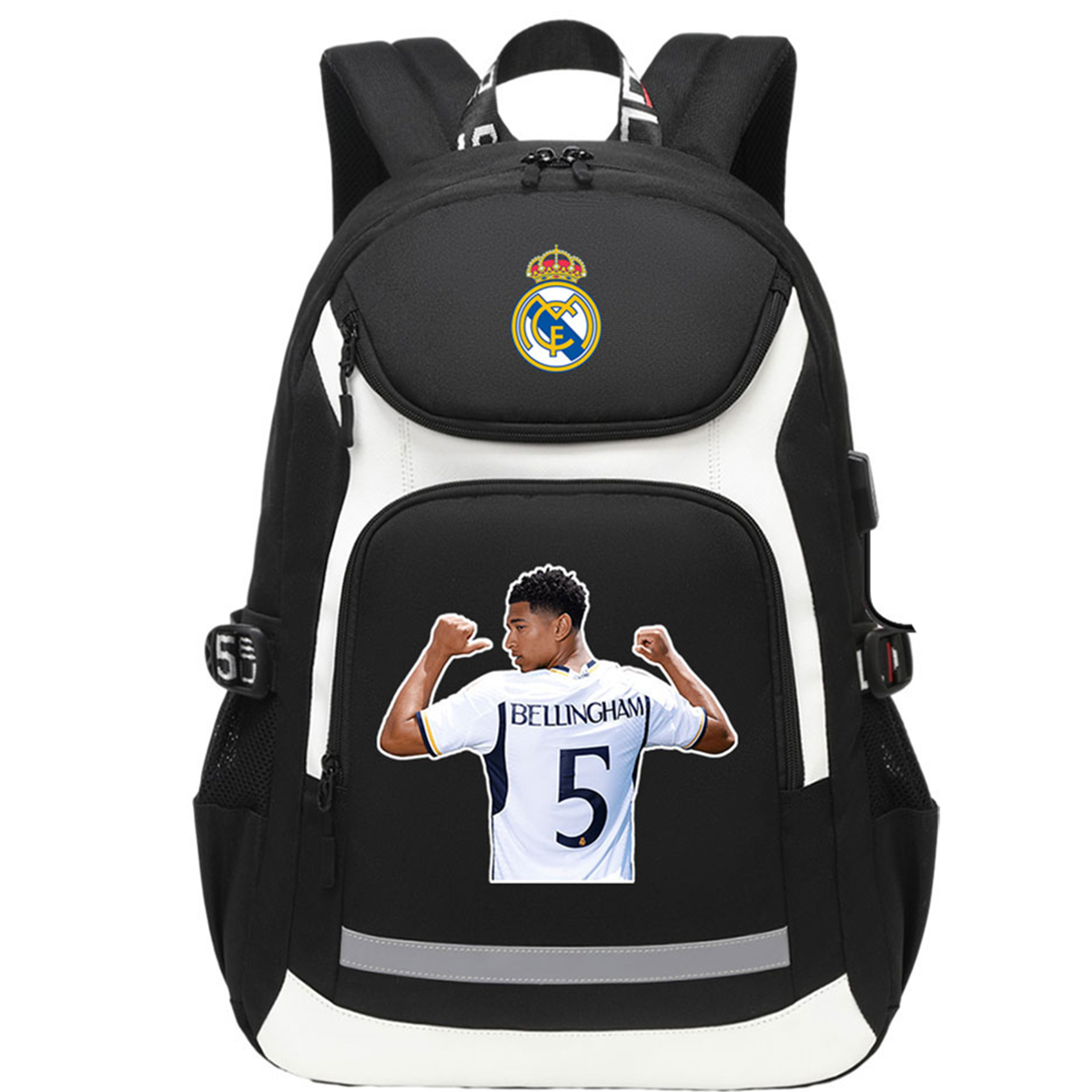 Soccer Star Jude Bellingham Backpack Large Capacity Knapsack with USB ...