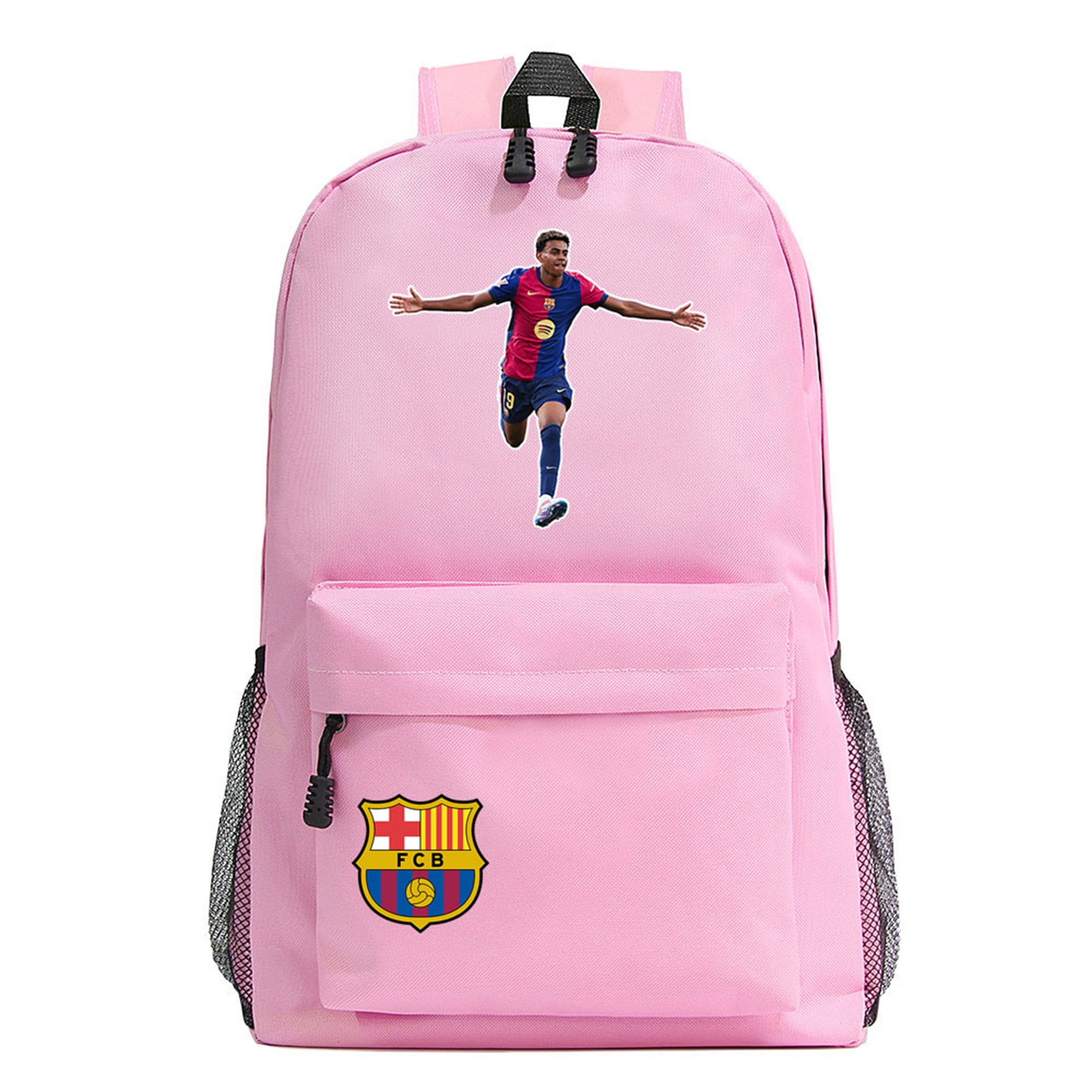 Soccer Star Lamine Yamal Backpack Waterproof Laptop Bag Canvas Daily Knapsack Durable School ...