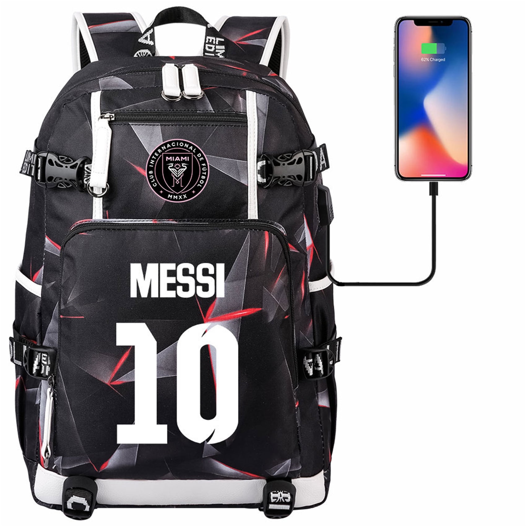 Soccer Star Messi_10 Classic Backpack-Large Capacity Laptop Knapsack ...