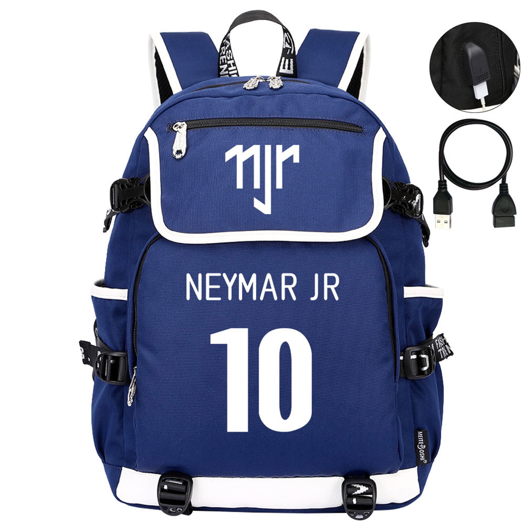 Soccer Star Neymar JR Classic Backpack Student Bookbag Multifunctional ...