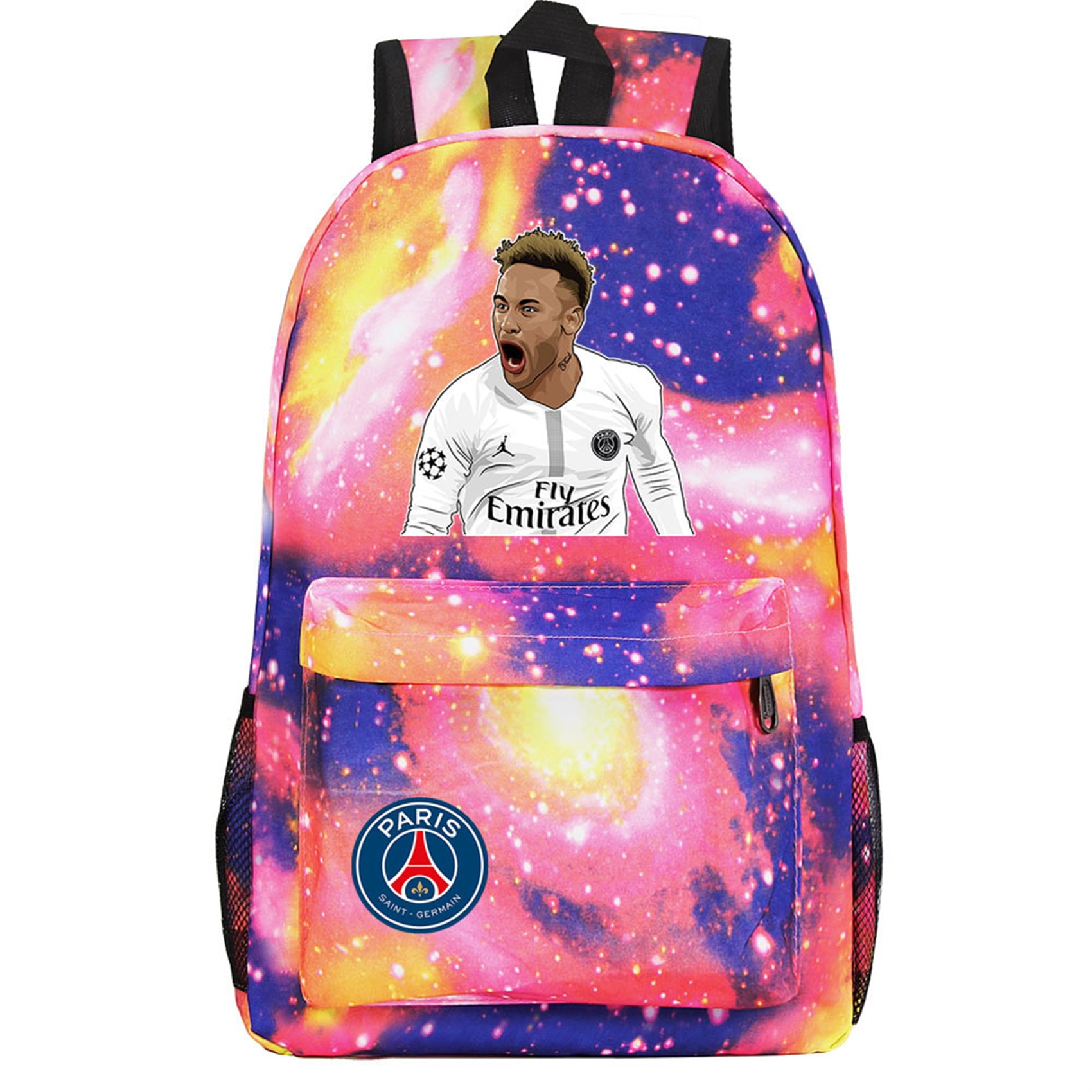 Soccer Star Neymar JR School Backpack-Wear Resistant Casual Bookbag ...