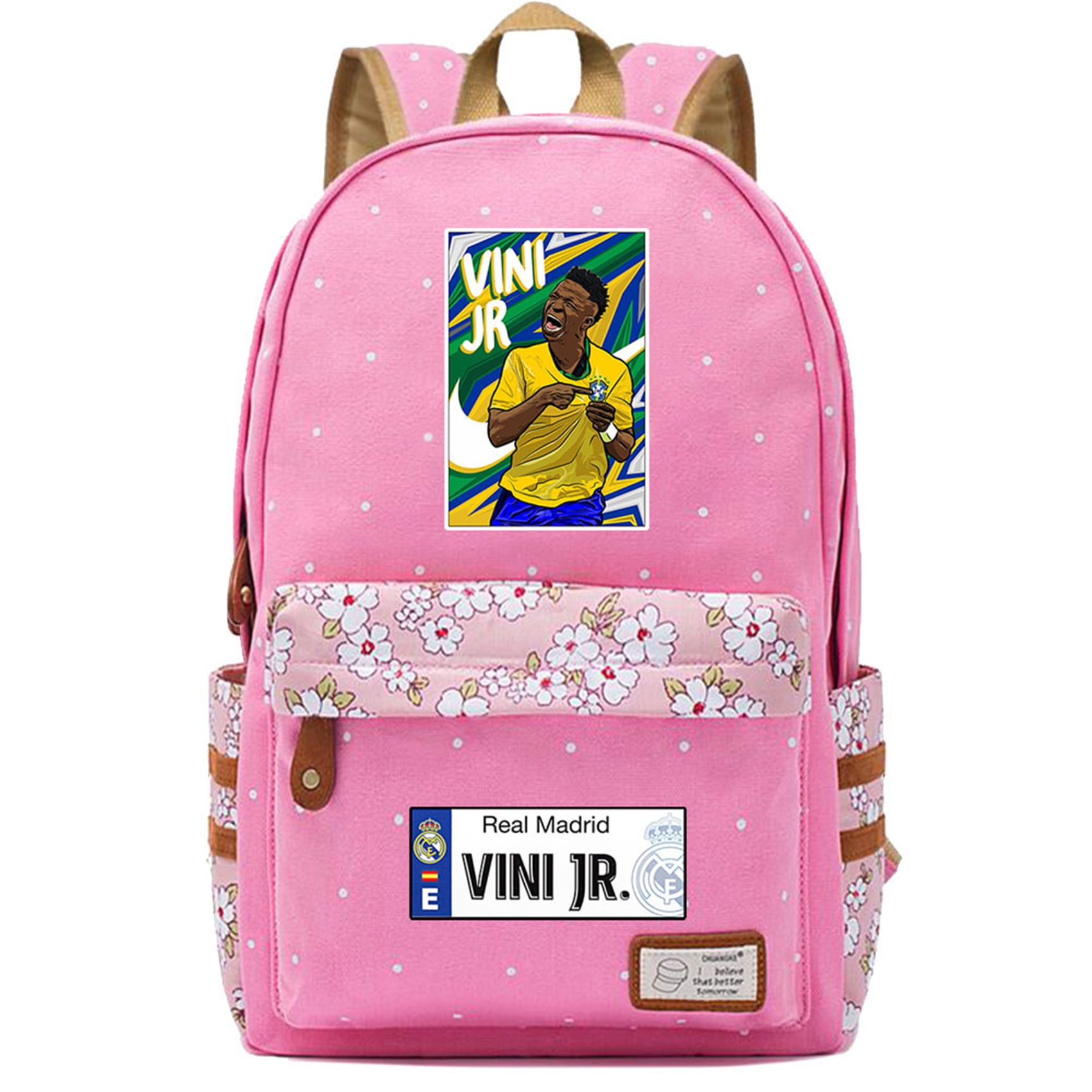Soccer Star Vinicius Junior Backpack Casual Student Book Bag Large ...