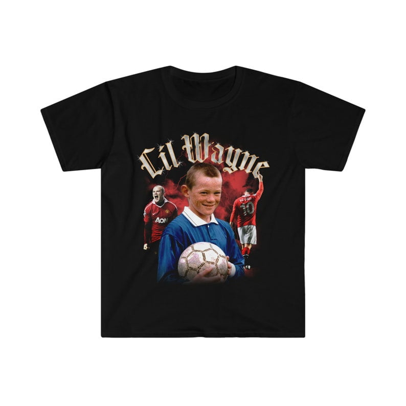 Soccer Star Wayne Rooney and Rapper Lil Wayne Font Mashup Shirt ...