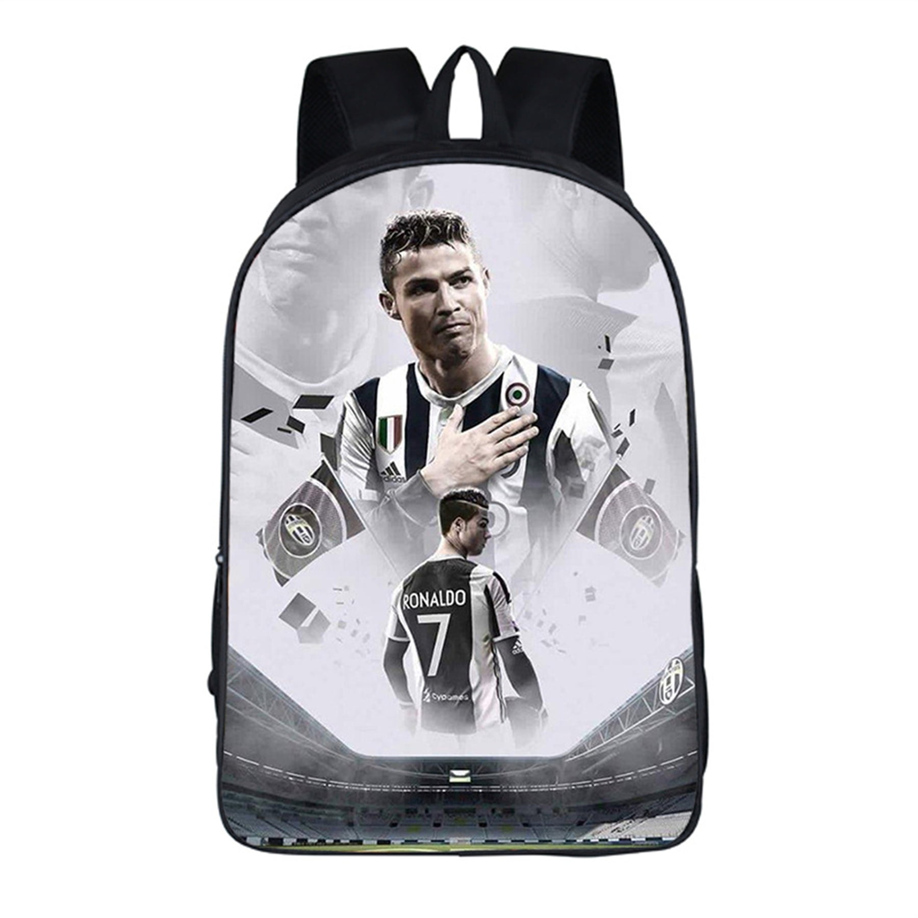 Soccer Stars Cristiano Ronaldo Backpack Student Back to School Bookbag ...