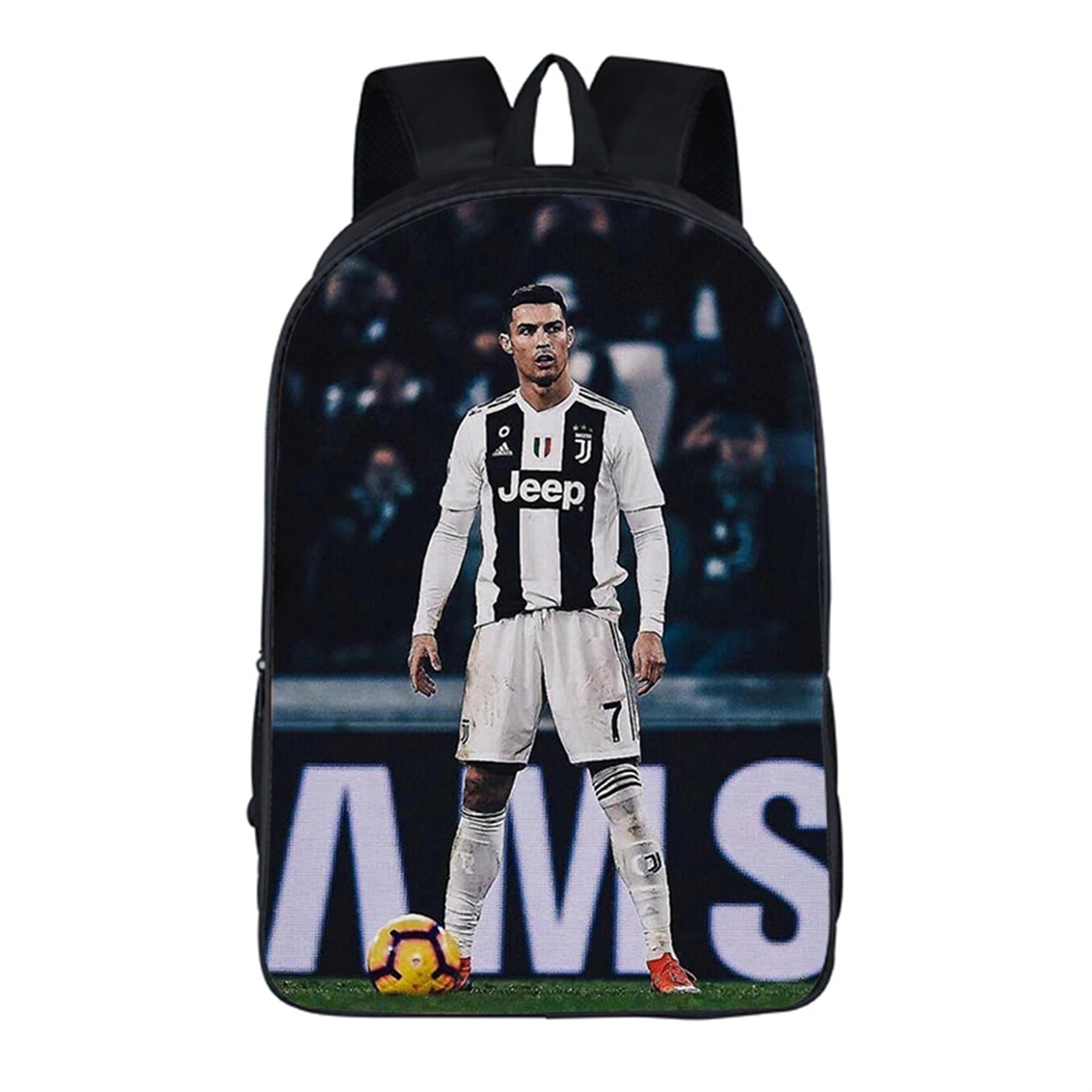 Soccer Stars Cristiano Ronaldo Backpack Student Back to School Bookbag ...