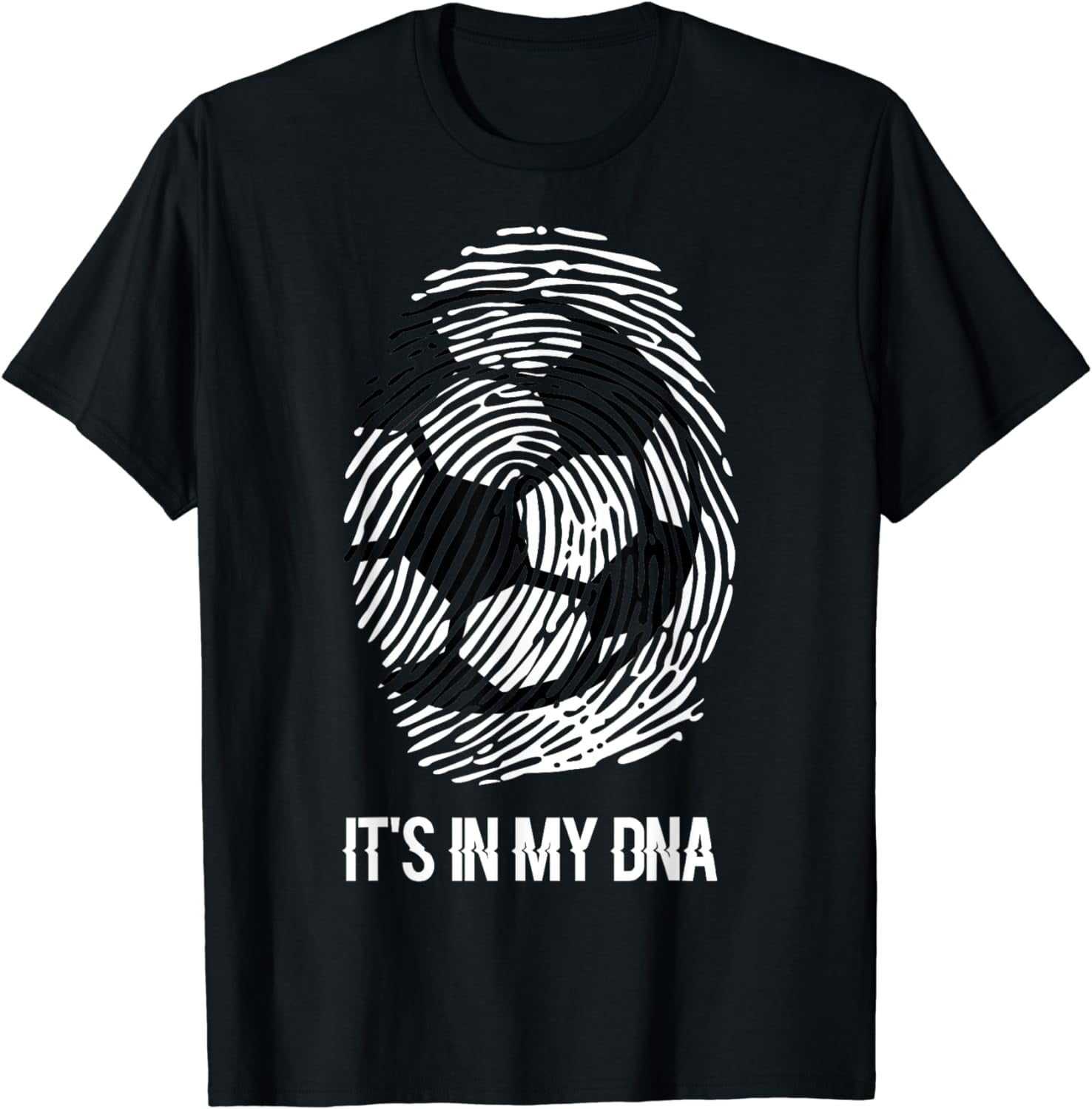 Soccer T Shirt It's In My DNA Soccer Thumbprint T-Shirt - Walmart.com