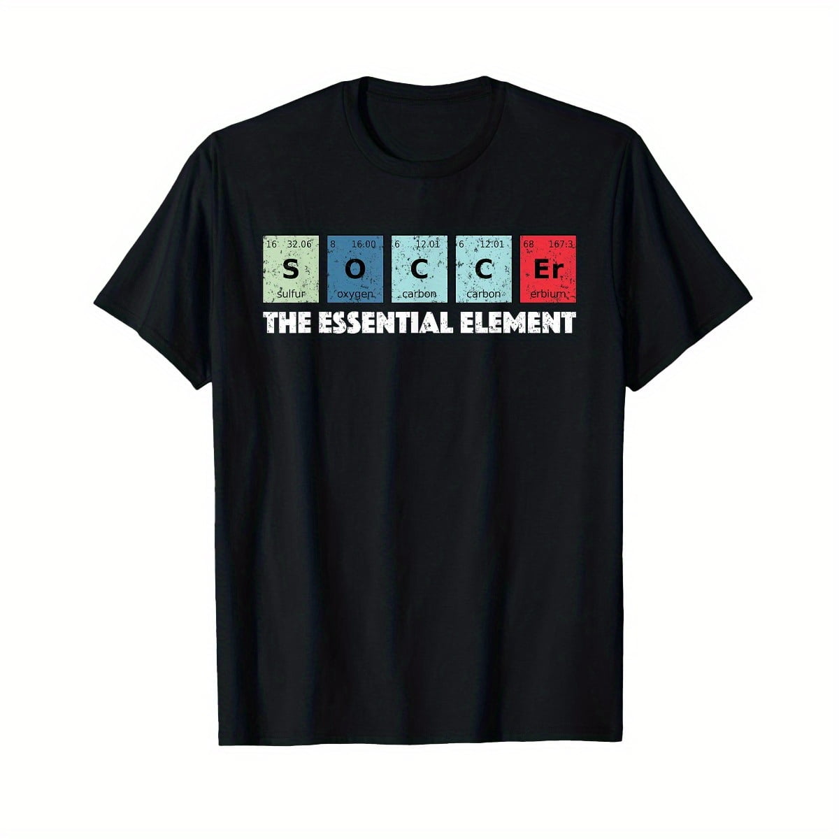 Soccer The Essential Element Periodic Table Funny Science T-Shirt ...