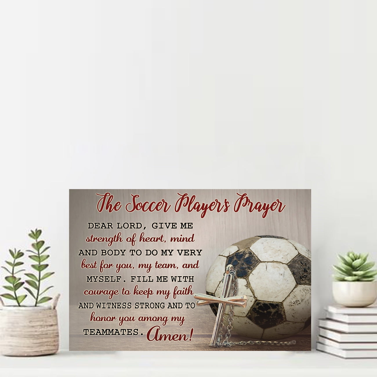 Soccer The Soccer Players Prayer Poster soccer Poster gift for soccer ...