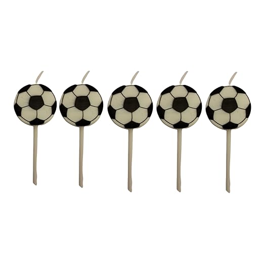 Soccer Theme Candles - Birthday Decoration, Football Candles for Boys ...