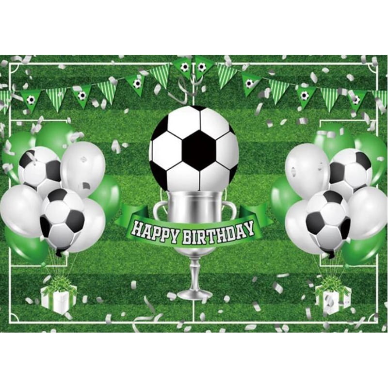 Soccer Theme Happy Birthday Photography Backdrop Props Boy Party ...