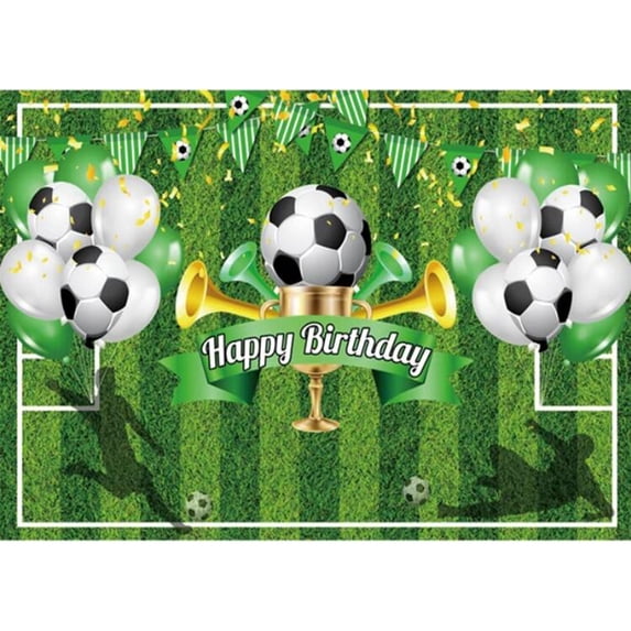 Soccer Theme Happy Birthday Photography Backdrop Props Boy Party ...