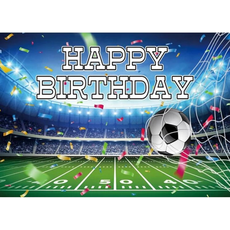 Soccer Theme Happy Birthday Photography Backdrop Props Boy Party ...