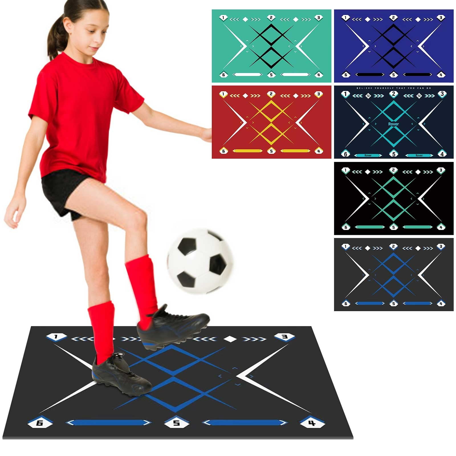 Soccer Training Mat, Agility Footstep Training Mat,Football Accessories ...