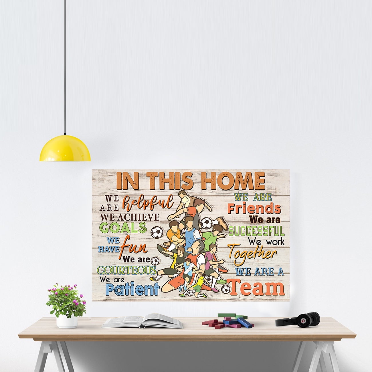 Soccer We Are A Team Poster soccer Poster gift for soccer 24 x 36 Inch ...