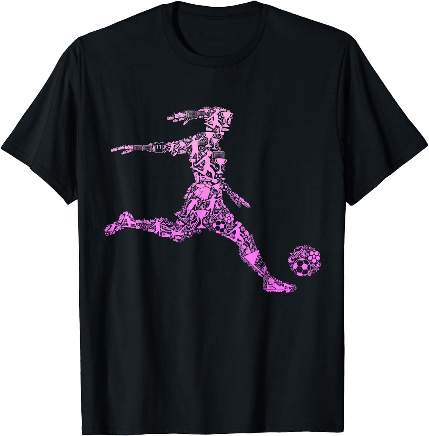 Soccer Women Girl Youth Player T-Shirt - Walmart.com