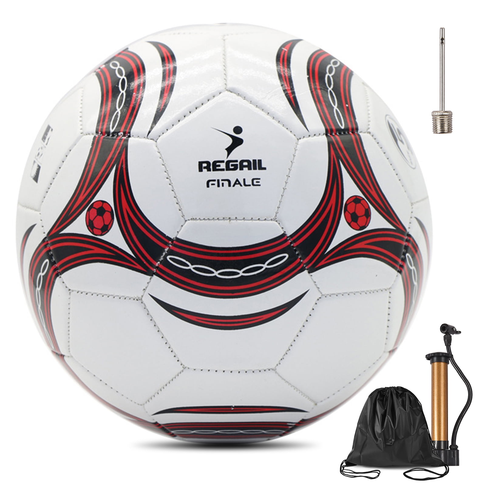 Soccer balls,Size 5 Pump Needle And Ball Stitched With Soccer Ball With ...