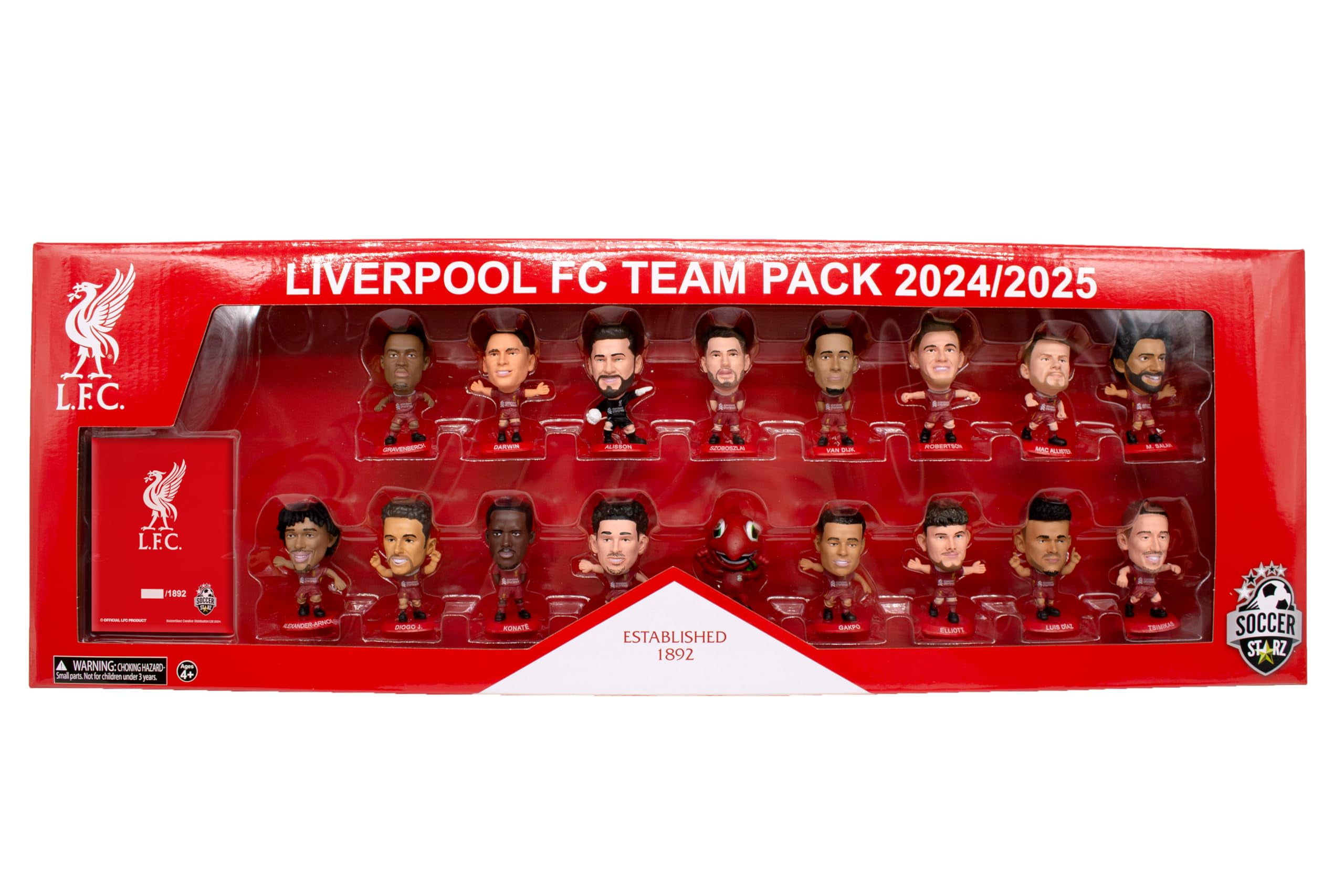 SoccerStarz - Liverpool Team Pack 17 Figure (2024/25 Version) - Walmart.com