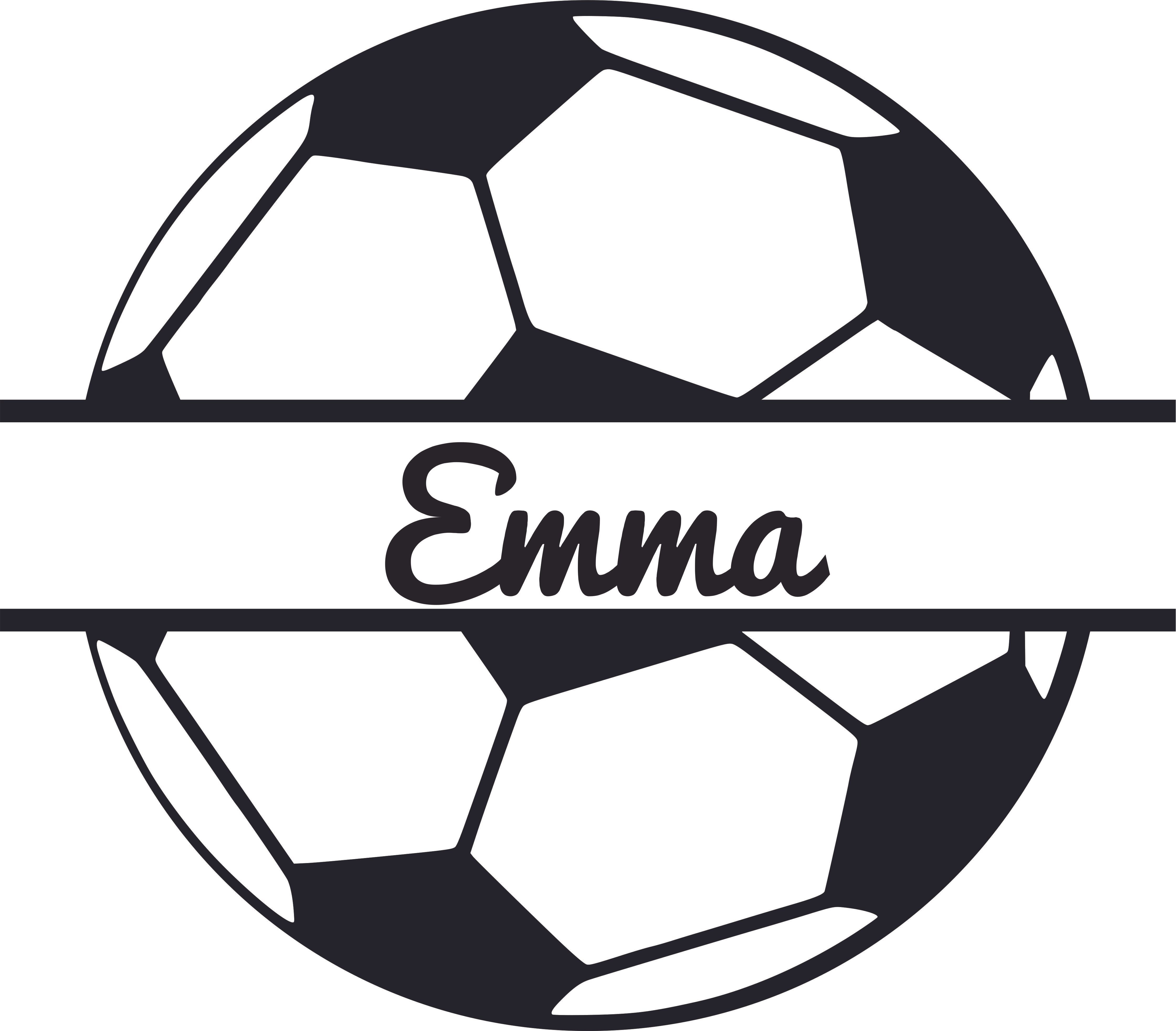Soccerball Soccer Team Sports Customized Wall Decal - Custom Vinyl Wall ...