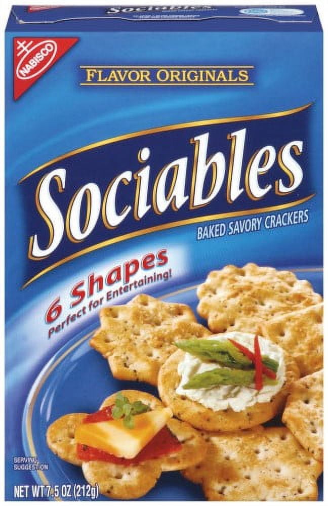 Sociables Baked Savory Crackers - Walmart.com