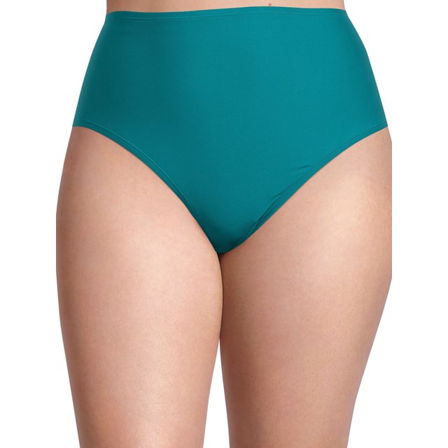 Social Angel Womens Plus Size Andrea High Waisted Bikini Bottoms