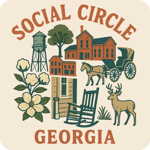 Social Circle Georgia Keepsakes Souvenir Vinyl Sticker – Destination ...