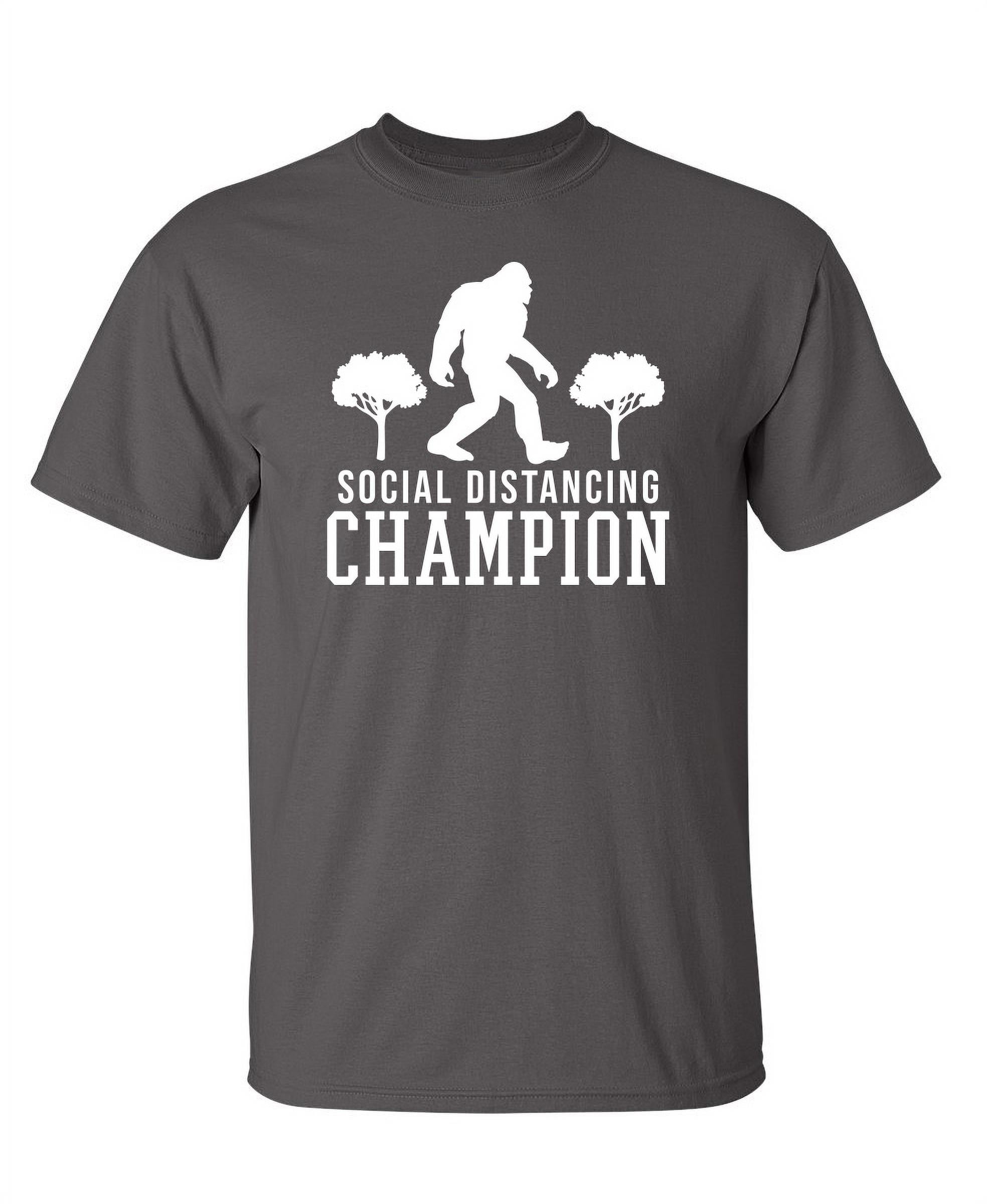 Social Distancing Champion Christmas Apparel Adult Humor Novelty ...