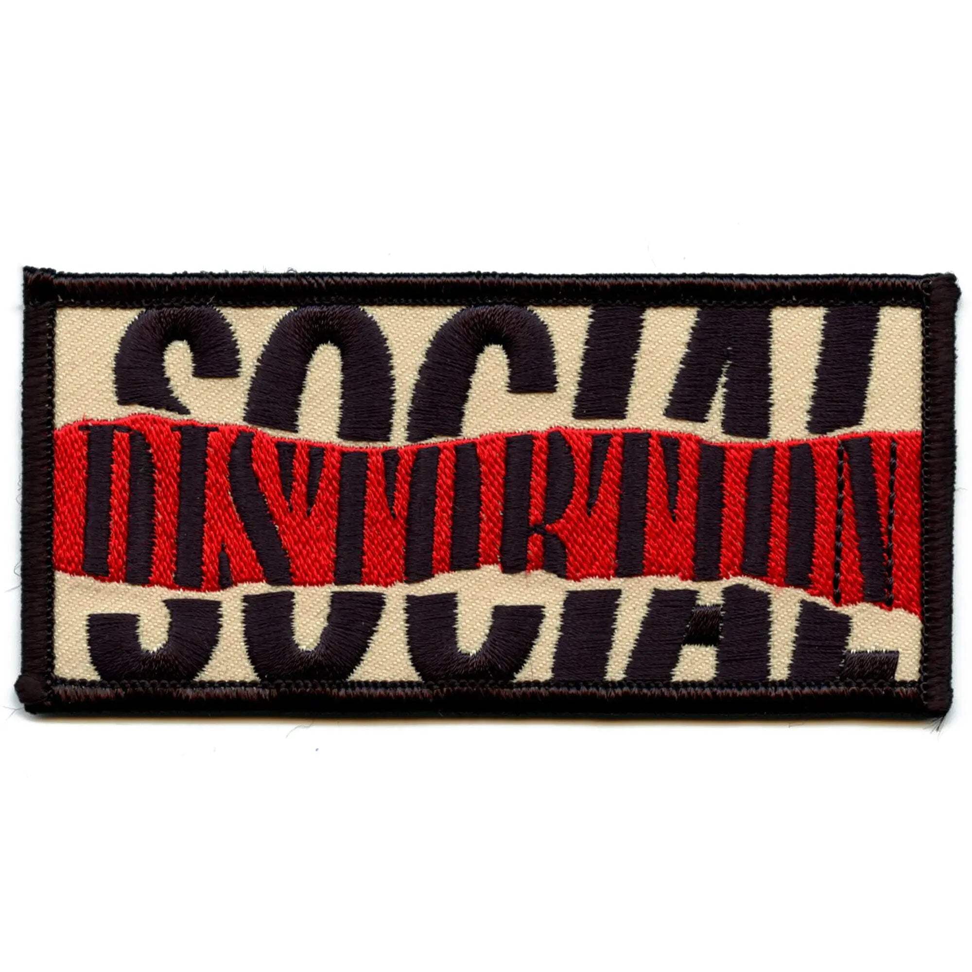 Social Distortion Ripped Logo Patch Punk Rock Music Embroidered Iron On ...