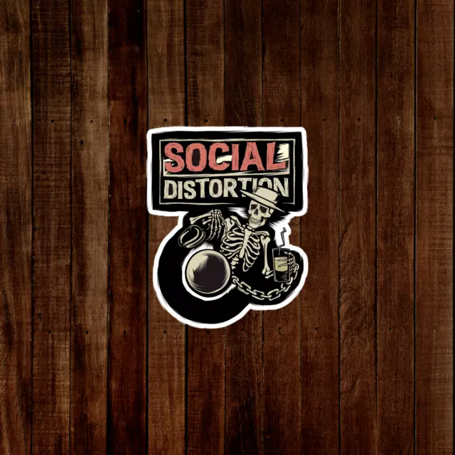 Social Distortion Skeleton Drinking Cocktail Punk Rock Band ...
