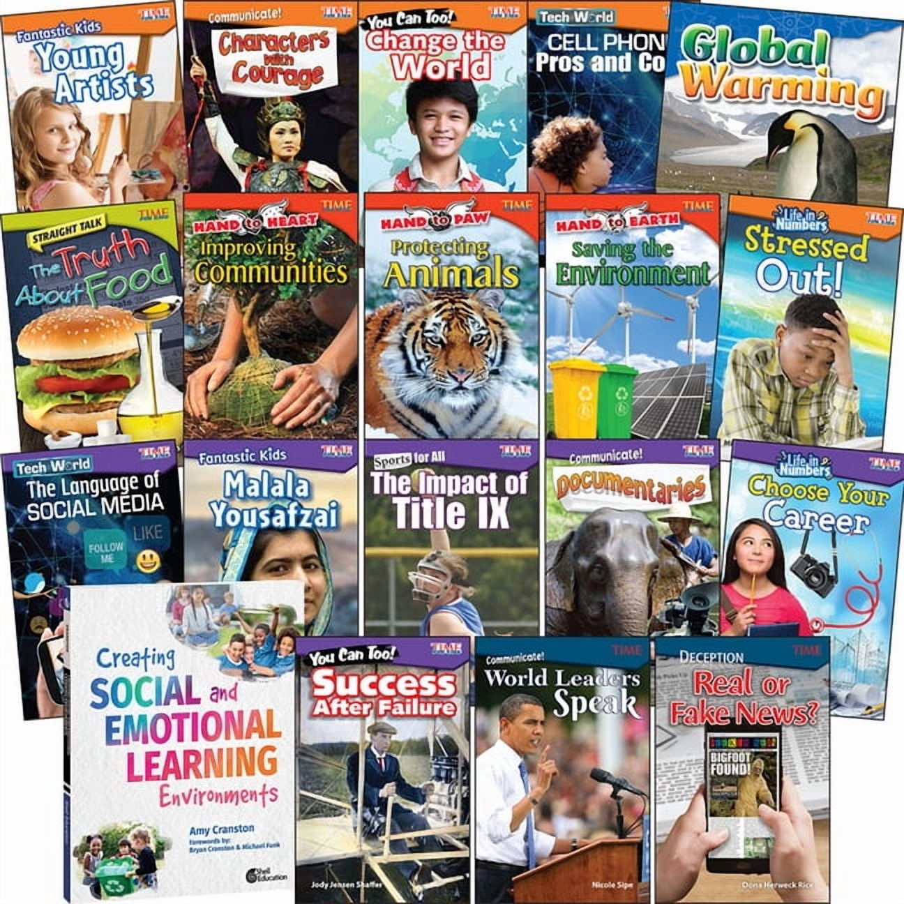 Social Emotional Collection: Social Emotional 18-Book Set with Shell ...