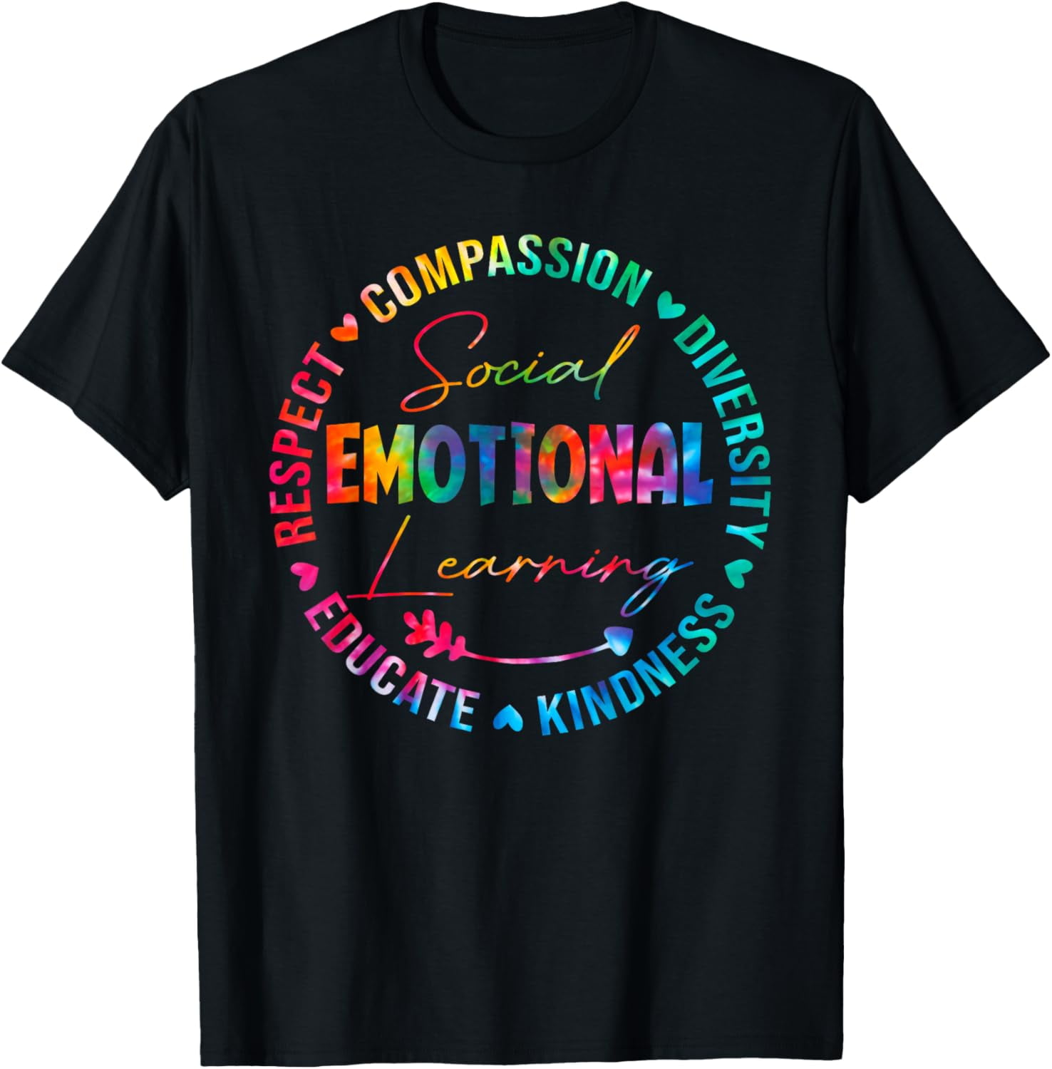 Social Emotional Learning Heart Counselor TeacherT-Shirt - Walmart.com