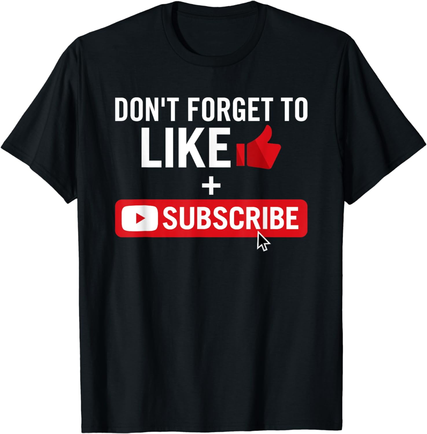 Social Media Influencer Like and Subscribe T-Shirt - Walmart.com