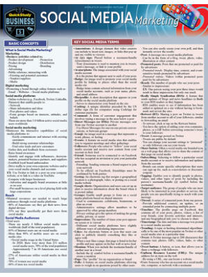 Social Media Marketing: a QuickStudy Laminated Reference Guide - Walmart.com