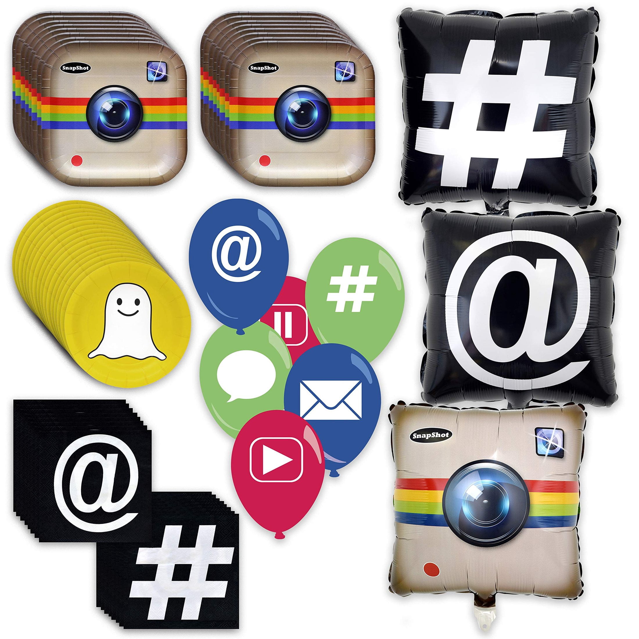 Social Media Photo Shoot Party Kit for 16 Guests - Complete Set with 16 ...