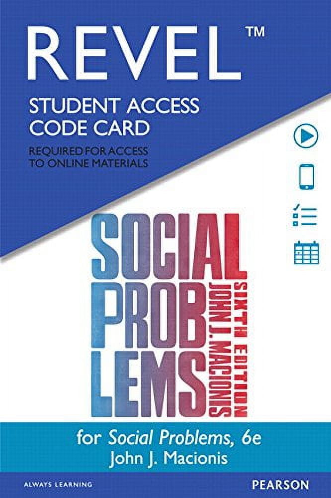 Social Problems Revel Access Code - Walmart.com