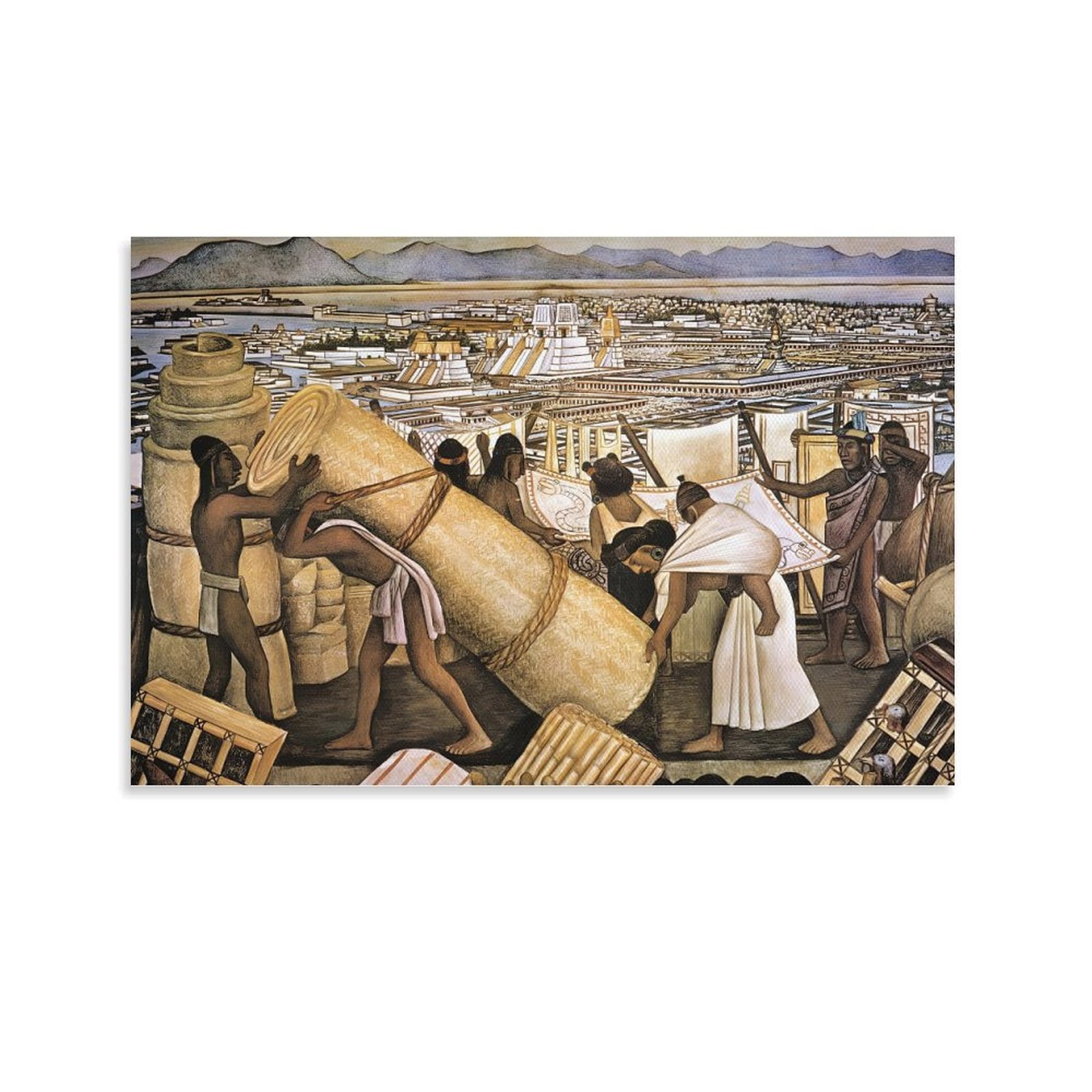 Social Realist Painter Diego Rivera Tenochtitlan Poster Posters Art ...