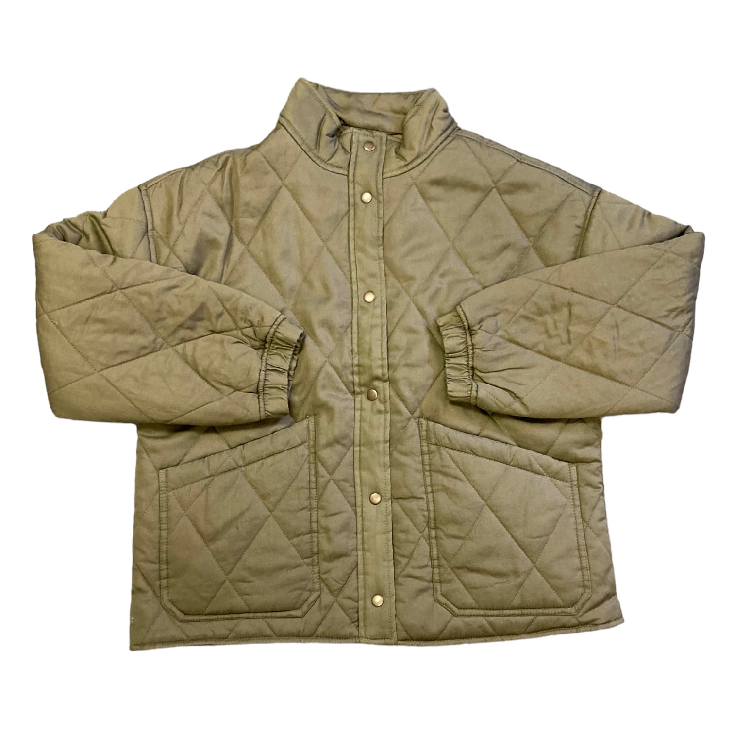Social Standard by Sanctuary Women's Long Sleeve Snap Up Quilted Jacket ...