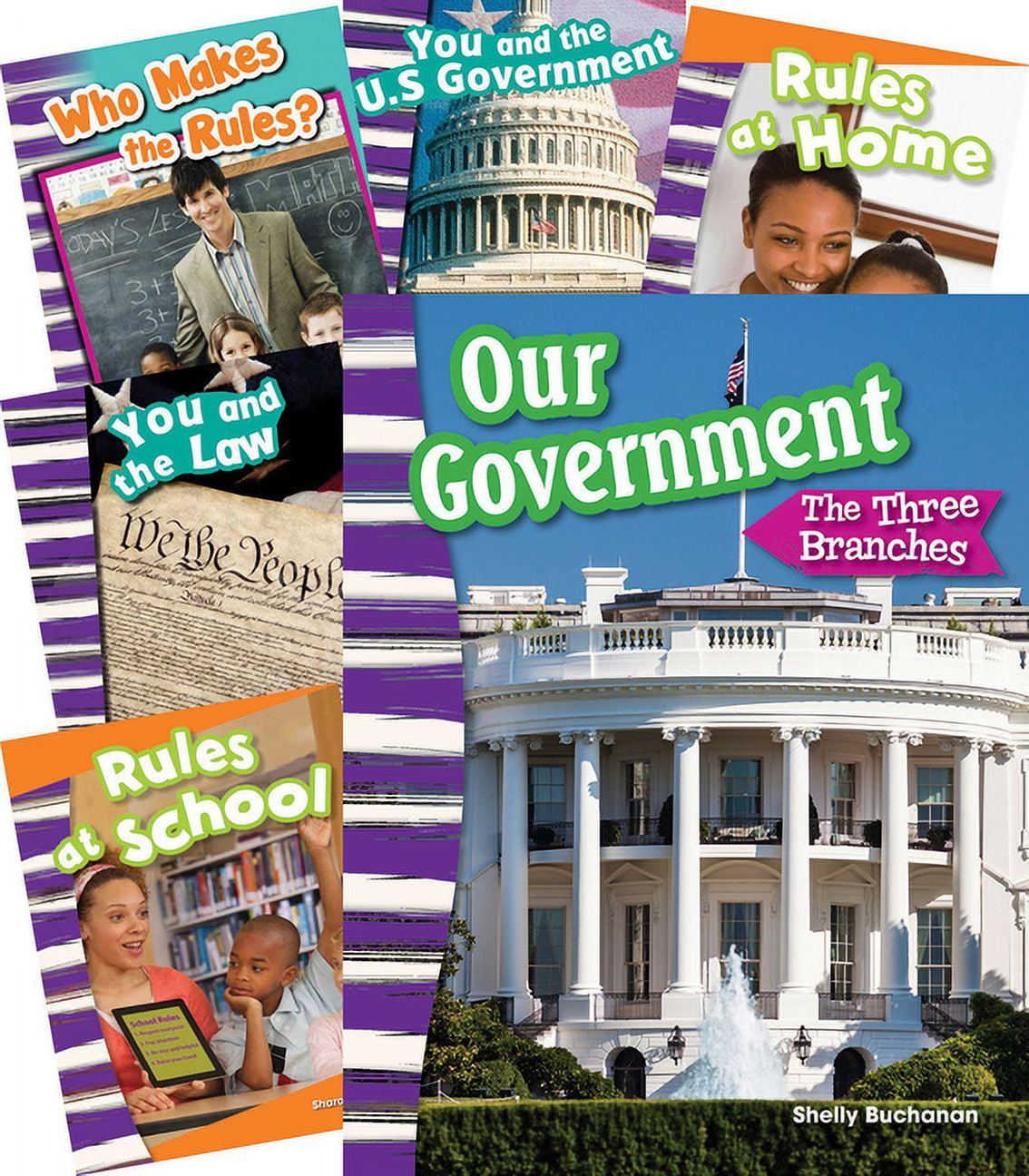 Social Studies: Informational Text: Rules and Authority 8-Book Set ...