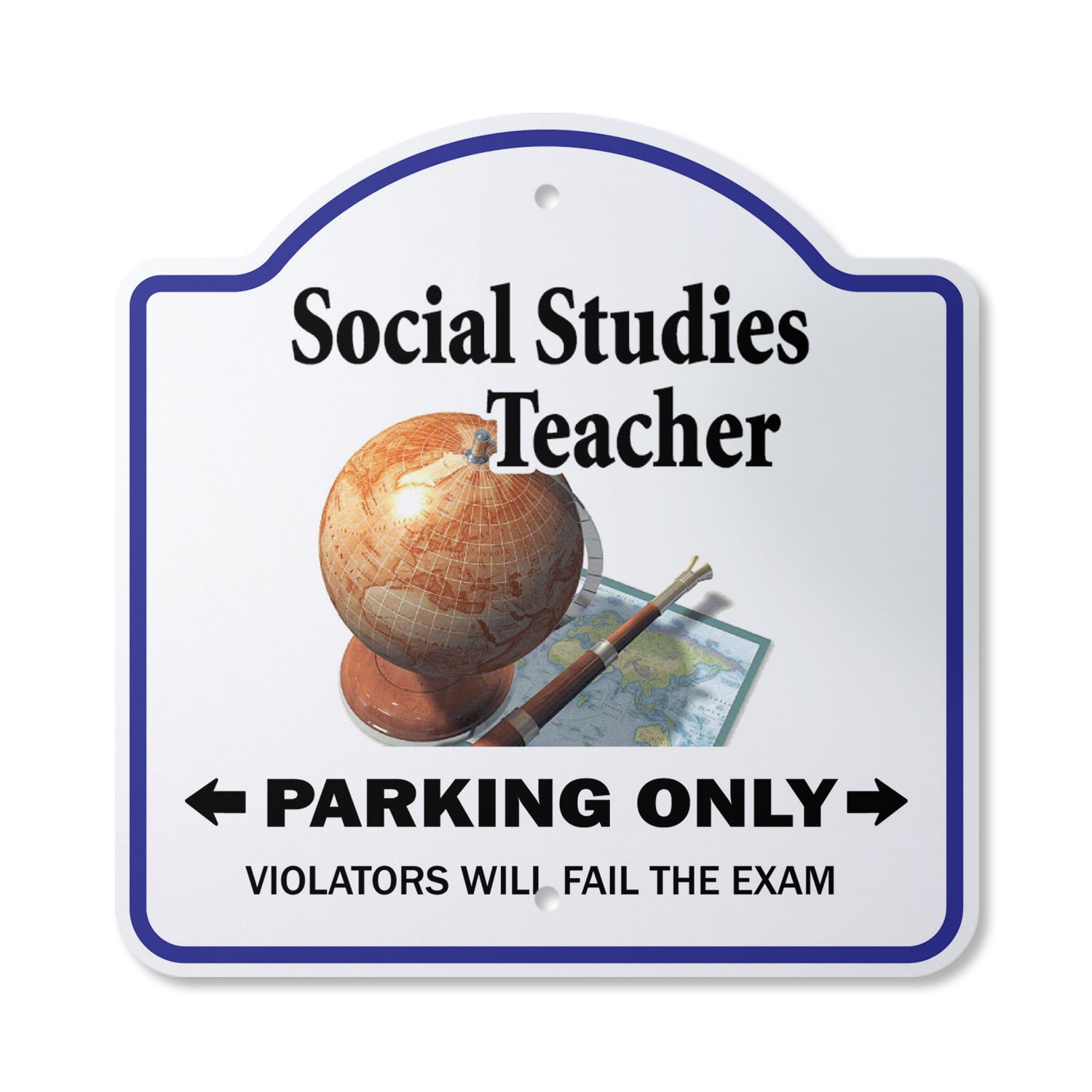 Social Studies Teacher 12" X 12" Sign | Indoor/Outdoor Plastic ...