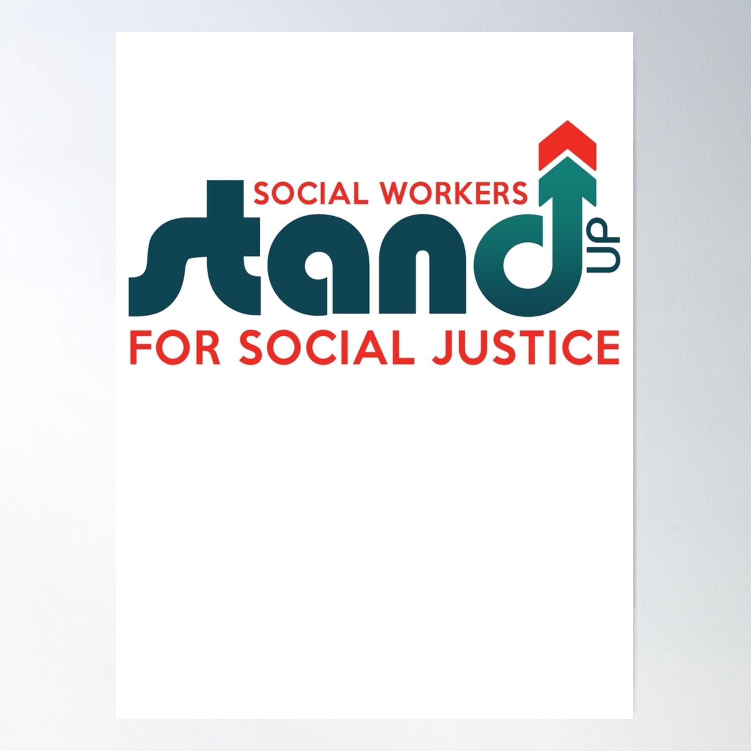 Social Work Logo Poster Wall Art, Modern Wall Decor, 16x24 UNFRAMED ...
