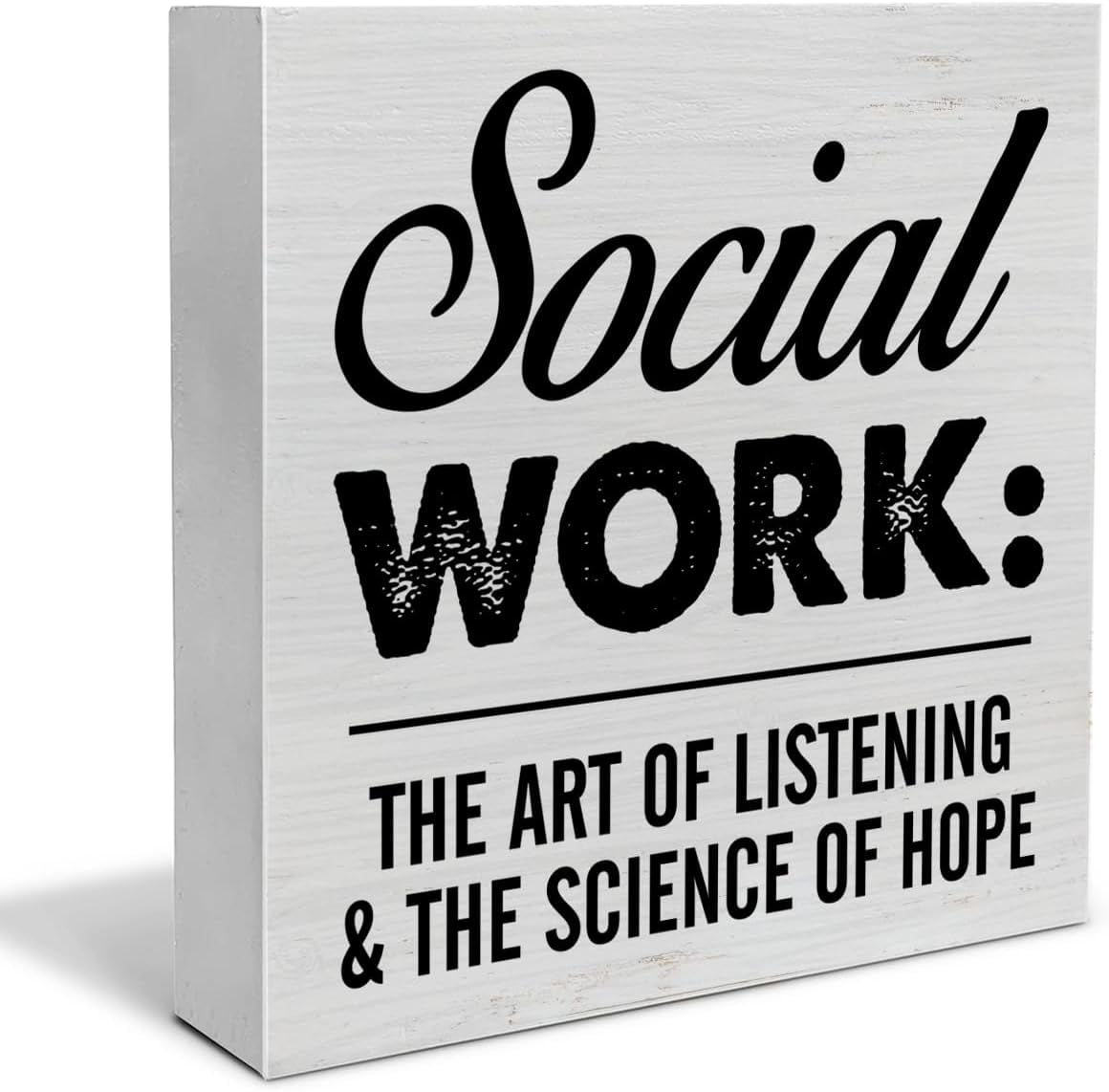Social Worker Appreciation Gifts Social Worker Wooden Sign Home Office ...