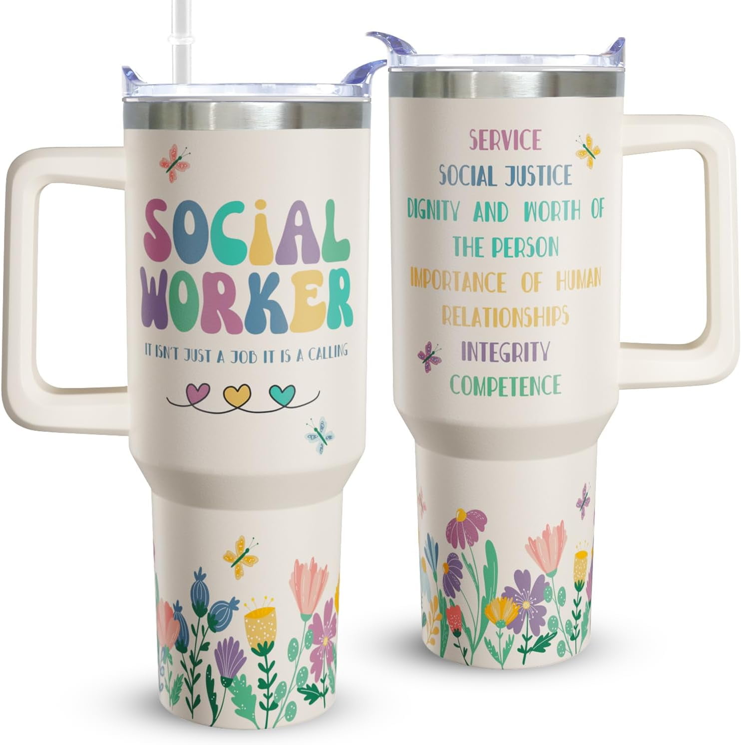 Social Worker Appreciation Gifts for Women, 40 oz Social Worker Cup ...